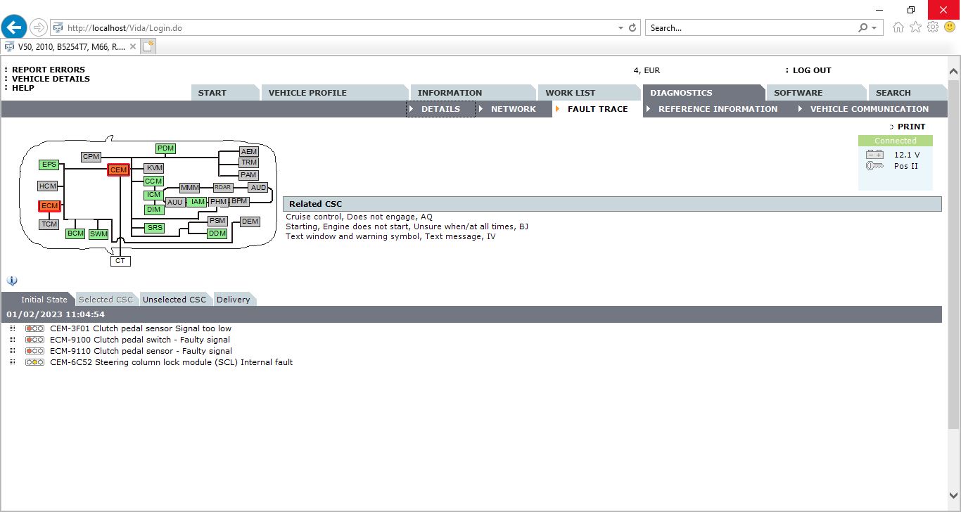 Steering Column lock Delete Guide (P1 and P3) – Swedish Vehicle Diagnostics (not SAAB)